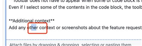 Feature Request Toolbar Appears When Some Of Code Block Is Selected Issue Tencent