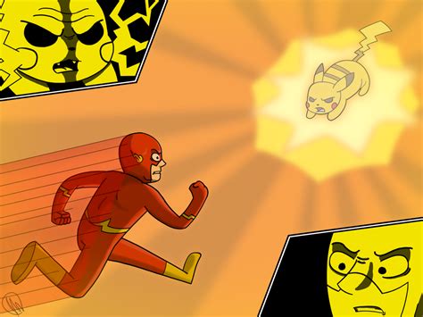 Flash Vs Pikachu By Justmajor Designs On Deviantart