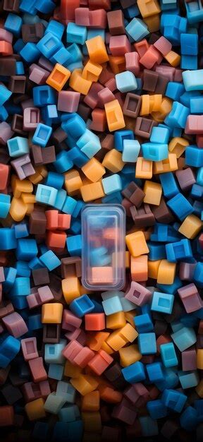 Premium Ai Image Interlocking Straight Edged Polygons Abstract