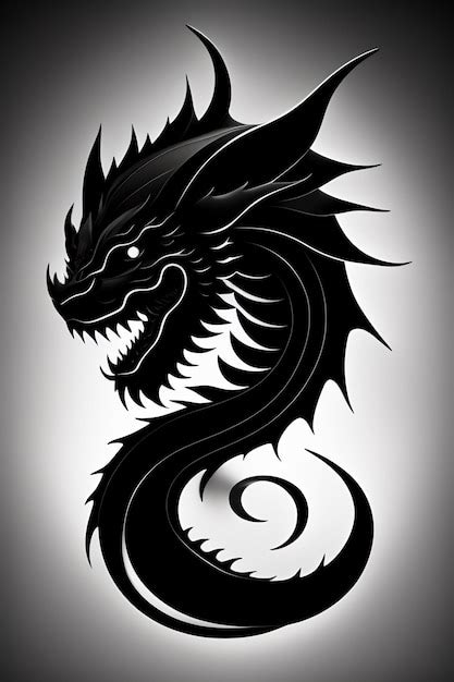 Premium Ai Image Black Drigon