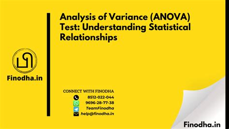 Analysis Of Variance Anova Test Understanding Statistical Relationships