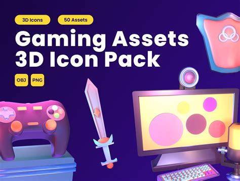 Premium Gaming Assets 3d Illustration Pack From Sports And Games 3d Illustrations