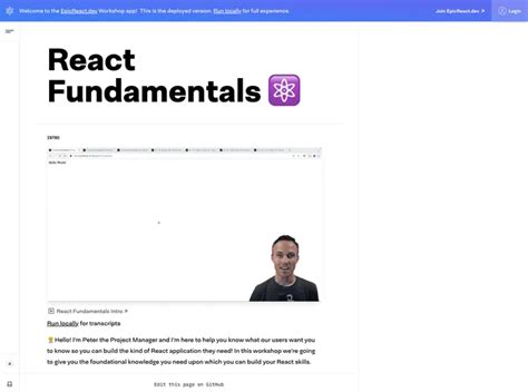 React Fundamentals By Epicweb Dev A React Template Built At Lightspeed