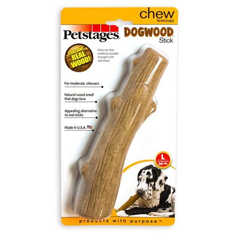 Petstages Dogwood Wood Alternative Dog Chew Toy Large Dog Chew Toys