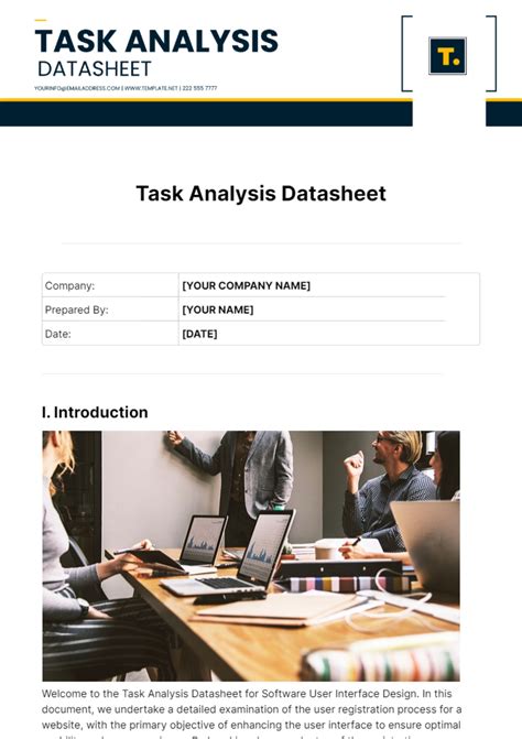 Free Task Analysis Datasheet Template To Edit Online