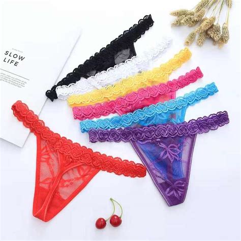 2025 Hot Lace Thong New Colors Womens Flower Panties T Back Low Rise