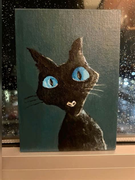 The Cat Coraline Coraline Art Cute Easy Paintings Arte Van Gogh