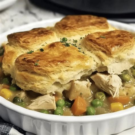 Easy Turkey Pot Pie With Biscuit Crust Recipe That Feels Like Home My