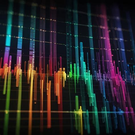 a colorful graph with the word graph on it premium ai generated image