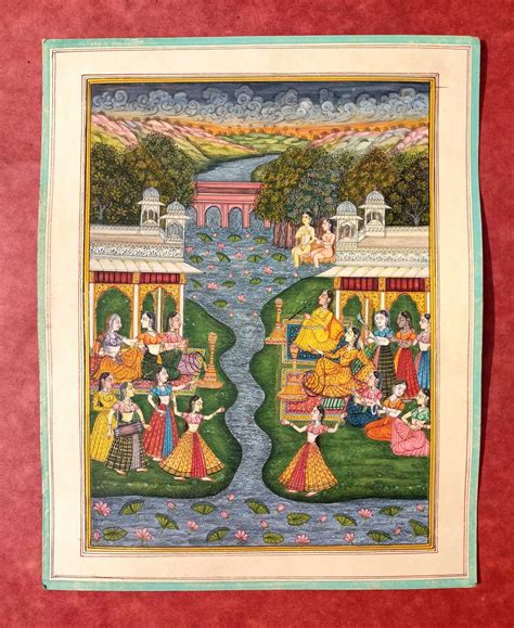 Mughal Badshah Massive Harem Doing Sex With Damsels Painting Jeypore Art And Craft
