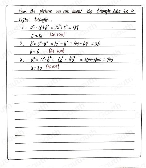 solved for 1 3 c is the hypotenuse of the right triangle abc with