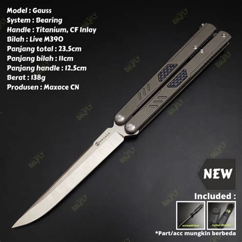 Jual Balisong Butterfly Knife Maxace Gauss Kab Banyumas Balifly