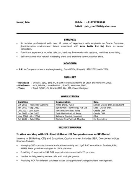 Neeraj Jain Oracle Dba Doc Databases Computer Software And Applications