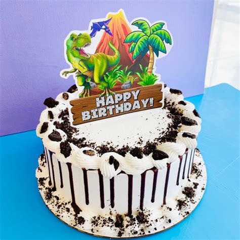 Printable Dinosaur Cake Topper· Birthday Party· Dinosaur · Cake