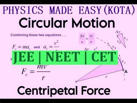 Basic Differential And Integral Equation For Motion Centripetal