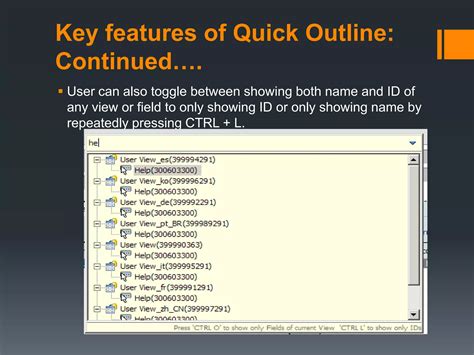 quick object list and quick outline pptx operating systems