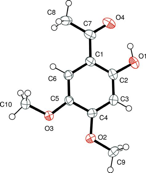 The Molecular Structure Of I Showing The Atomic Numbering Scheme