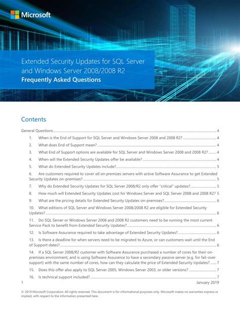 pdf extended security updates for sql server and windows €¦ · if a
