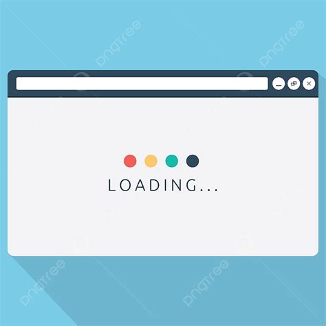 flat style illustration vector hd png images loading page browser in
