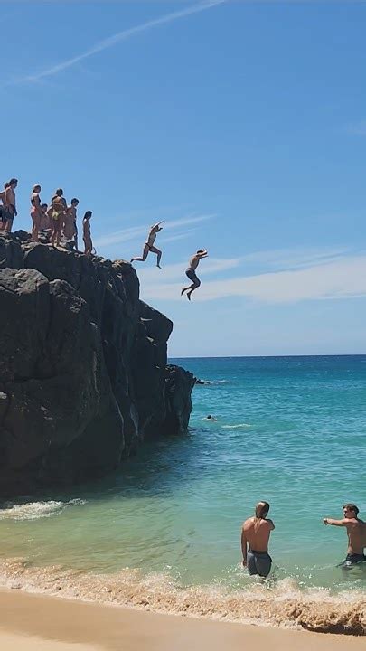 Jumping Off The Famous Waimea Bay Cliff Youtube