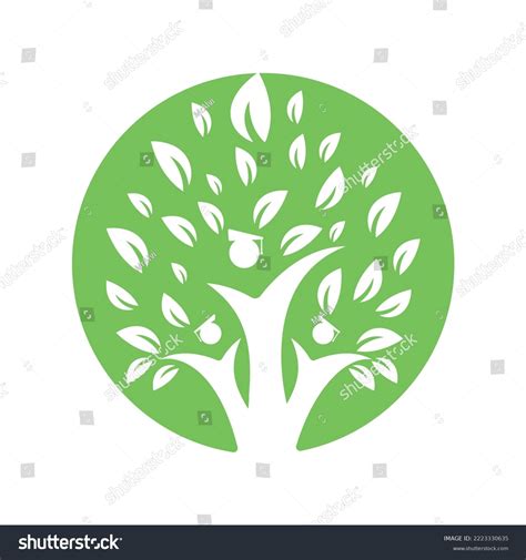 Human Education Tree Concept Logo Design Stock Vector Royalty Free