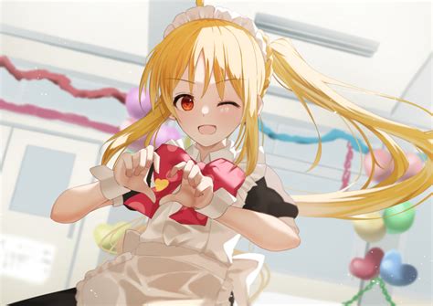 Safebooru 1girl D Absurdres Ahoge Alternate Costume Apron Blonde