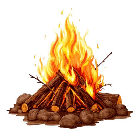 Campfire Background Clipart