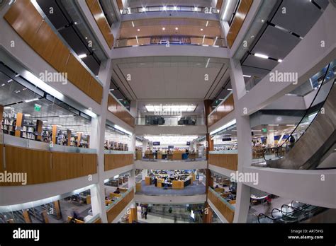 Interior Of Mlk Library In Downtown San Jose Largest New Library In