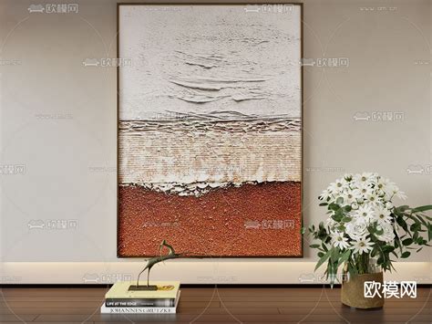 现代装饰画挂画 艺术挂画 肌理挂画3d模型下载id121471453dmax免费模型 欧模网
