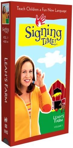 Signing Time Volume 7 Leahs Farm Vhs Rachel De Azevedo Coleman