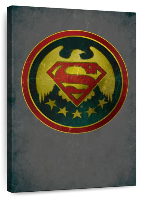 Superman Patriotic Crest Wall Art Digital Art