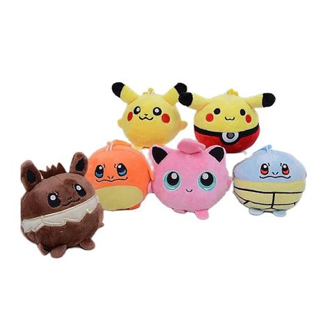 24 개몫 4inch Pocket 동물 피카추 Squirtle Bulbasaurus 인형 펜 던 트 Pokemon Plush