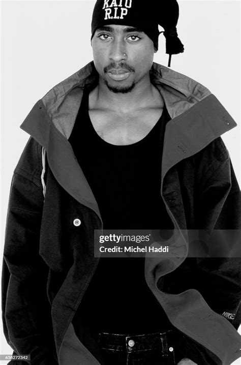 Rapper And Actor Tupac Shakur Is Photographed On April 23 1993 In