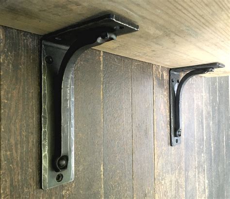 Mantel Shelf Bracket 2 Wide Heavy Duty Metal Modern Farmhouse Rustic