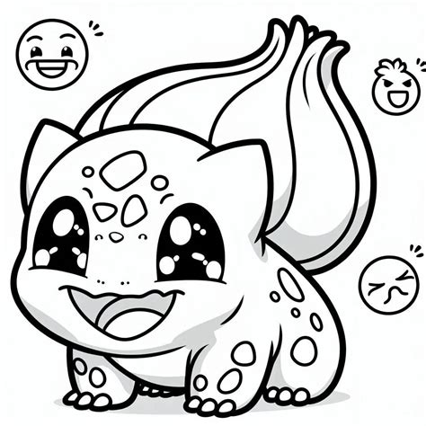 Pokemon Bulbasaur Coloring Page