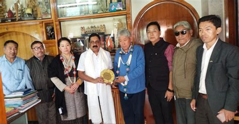 Parliamentarians Dawa Tsering And Yeshi Dolma Arrive In Karnataka Interact With Hanur Mla