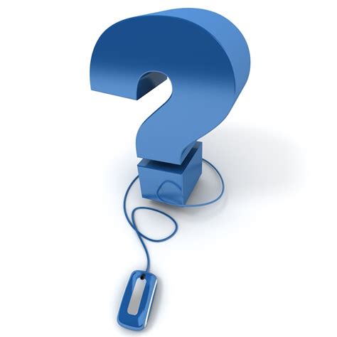 Premium Photo 3d Rendering Of A Question Mark Connected To A Computer Mouse