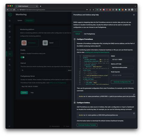 monitoring mqtt broker with prometheus and grafana emq
