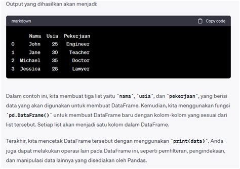 Tutorial Gunakan AI ChatGPT Untuk Paham Library Python