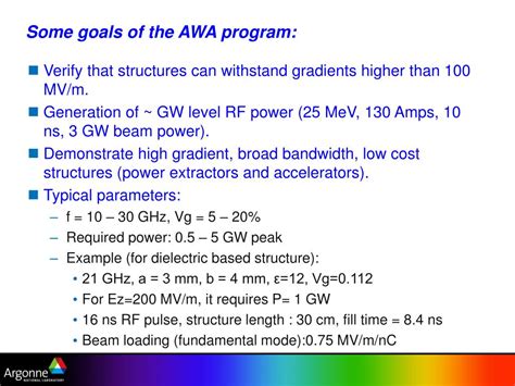Ppt High Gradients In Dielectric Loaded Wakefield Structures Powerpoint Presentation Id5569287