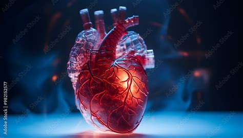 Heart Implants Made With 3d Printing Technology Stock Illustration