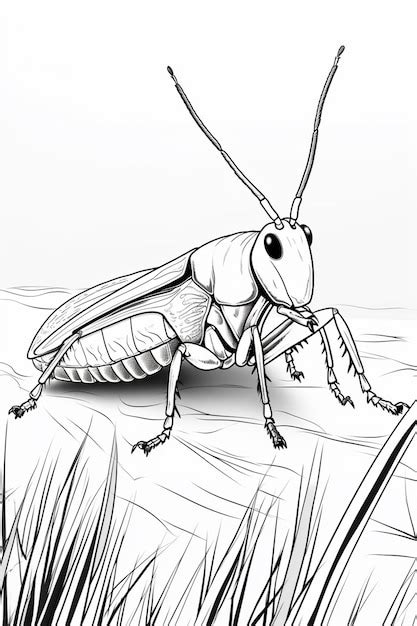 Premium Photo A Close Up Of A Bug On A White Background With Grass