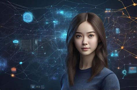 Premium Photo Technology Girl Is A Female Body Robot Ai Generated