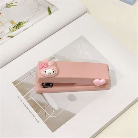 Sanrio 1pc Hello Kitty Stapler Girl Heart Primary And Secondary School