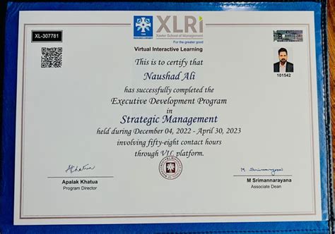 naushad ali on linkedin strategicmanagementjourney xlrichampion