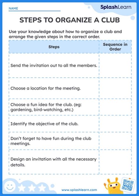 Year 4 English Sequencing Worksheets Free Printable Splashlearn