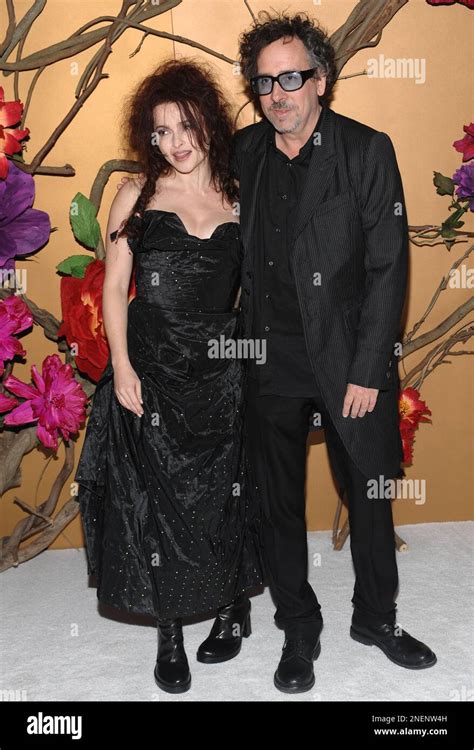 Director Tim Burton And Wife Actress Helena Bonham Carter Attend The