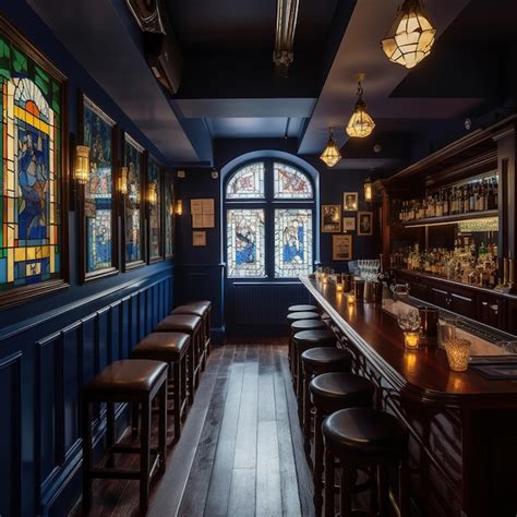Premium Ai Image Inside An Old Pub