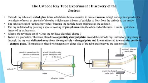 Cathode Ray Tube Experiment J J Thomson Pptx