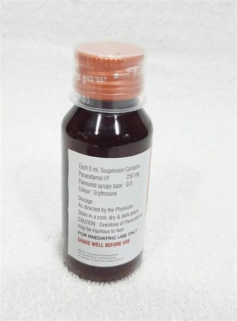 Paediatric Paracetamol Oral Solution 250 Mg At ₹ 290bottle In
